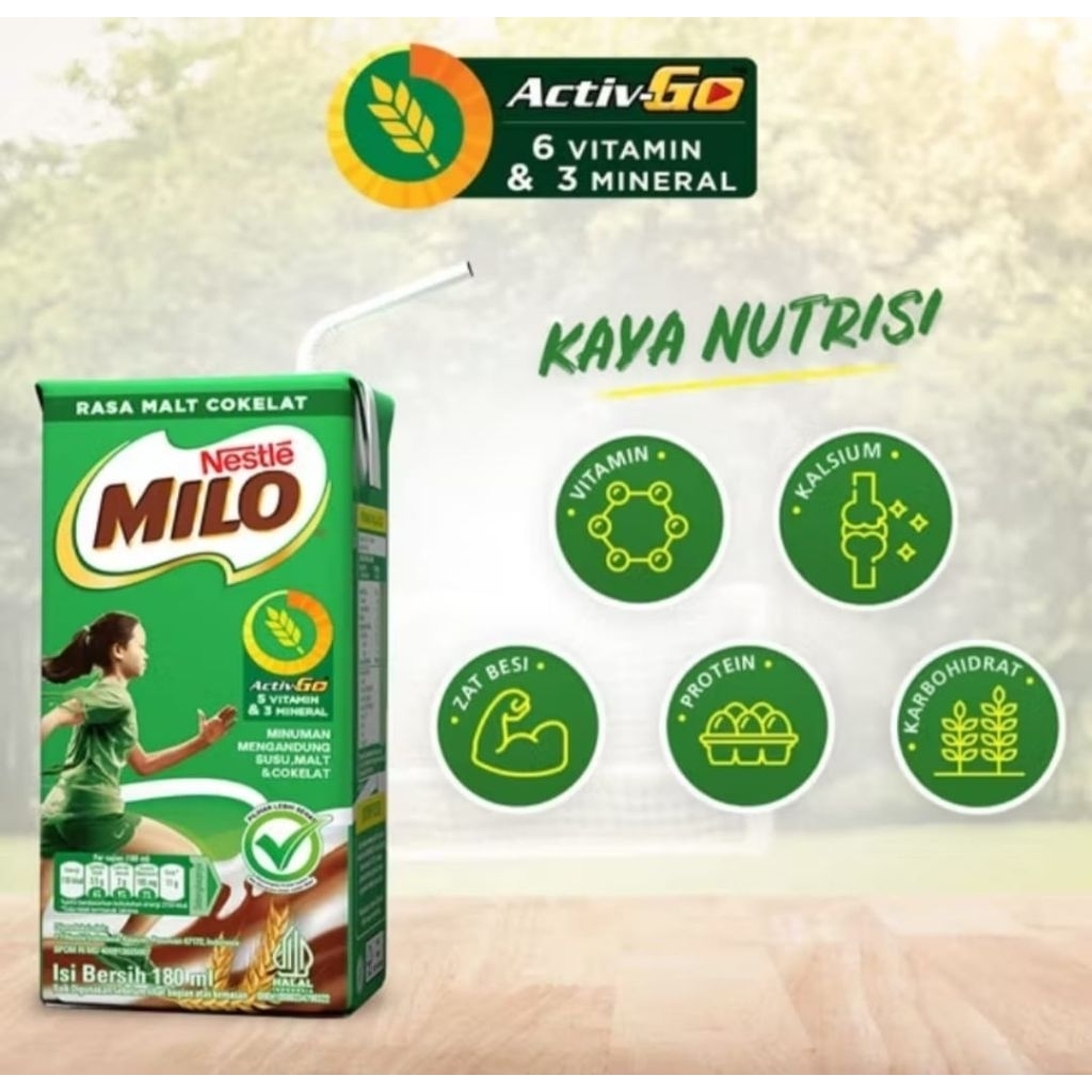 Jual Susu Milo Active-go DUS isi 36Pcs @180ml | Shopee Indonesia
