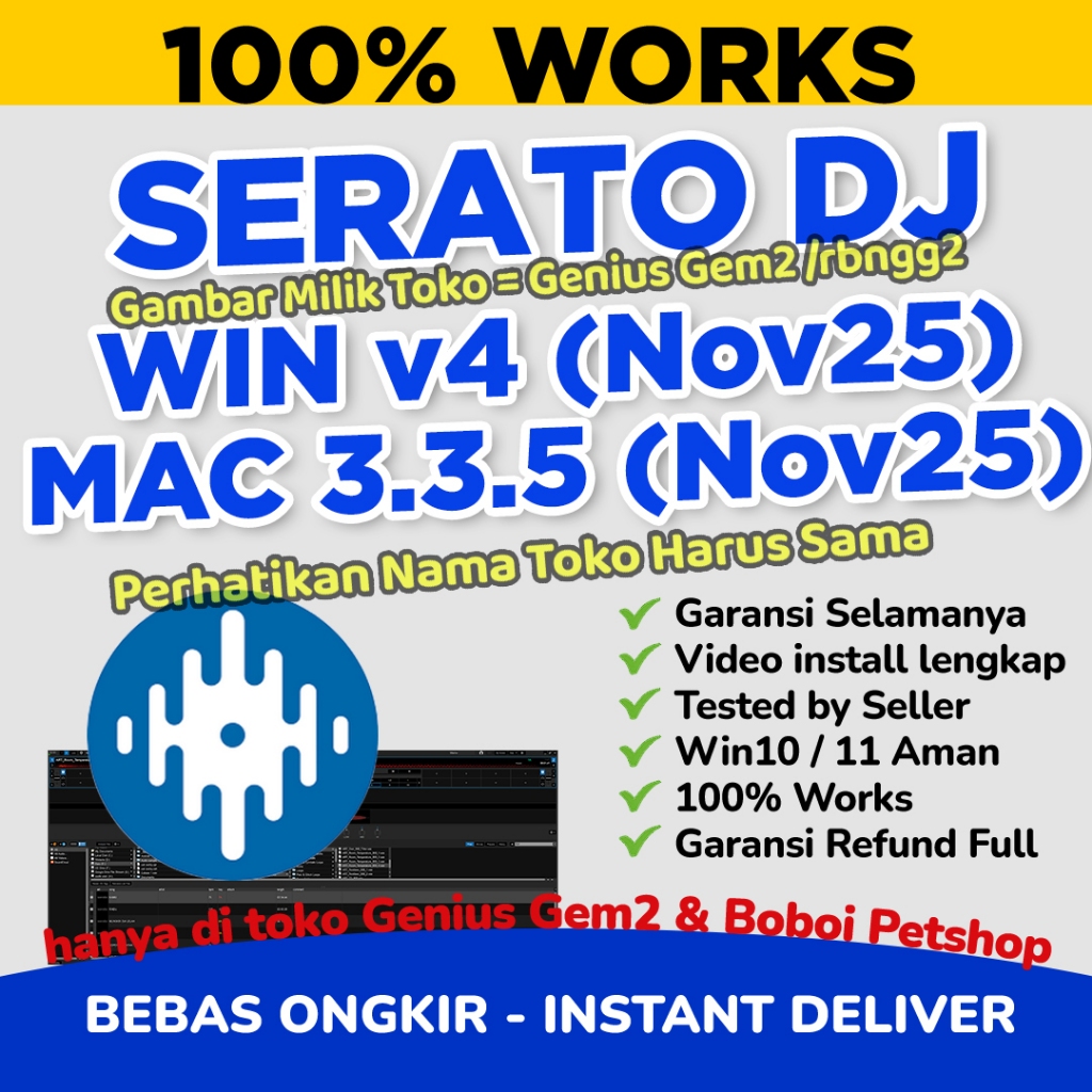 Jual Serato DJ 4 WIN MAC Full Versi Vid install Ada Lengkap | Shopee ...