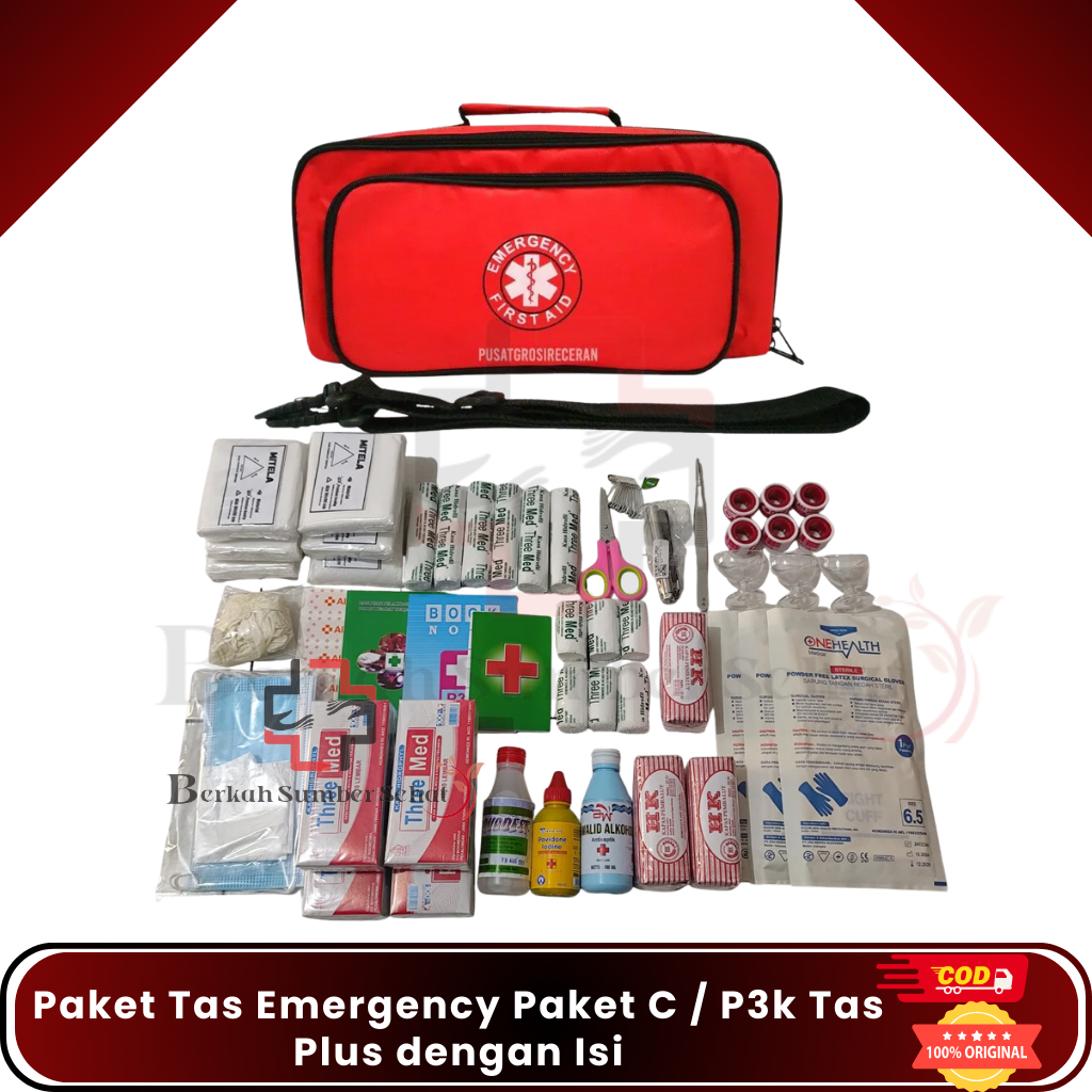 Jual Paket Tas Emergency Tipe C / P3k Tas Plus dengan Isi Lengkap ...