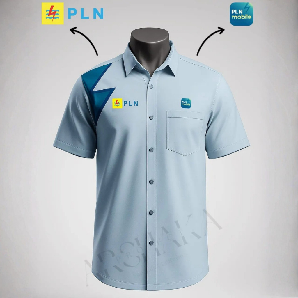 Jual Kemeja Seragam PLN Mobile Terbaru Untuk Pria – Danantara Indonesia ...