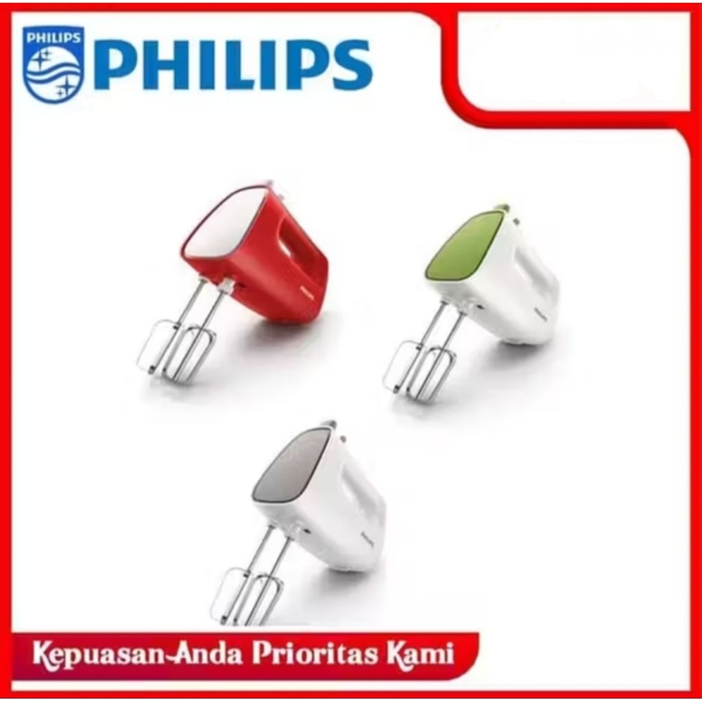 Jual Hand Mixer Philips HR-1552 (Merah) | Shopee Indonesia