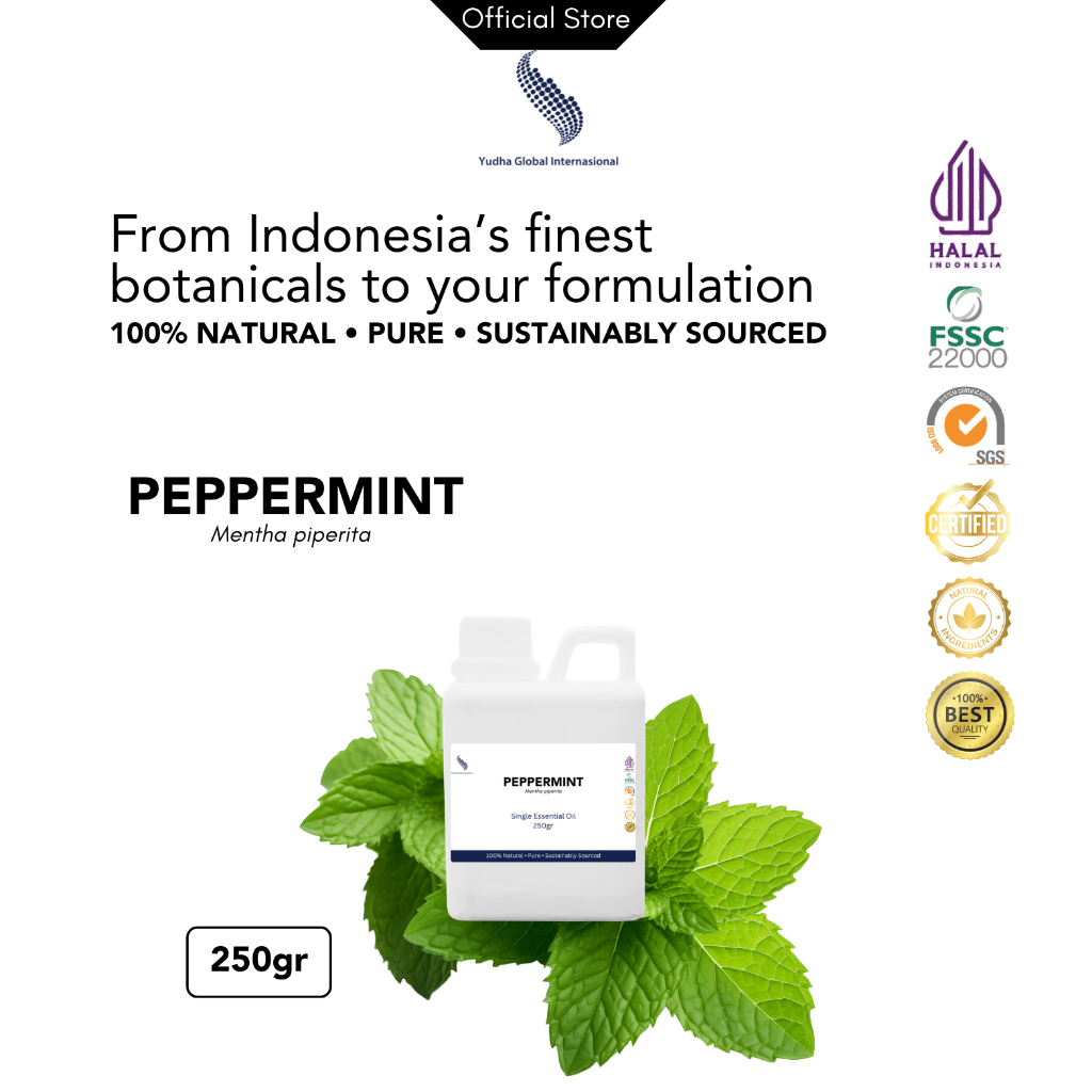 Jual Bahan Baku Aromaterapi & Kosmetik • Peppermint Essential Oil 100% ...