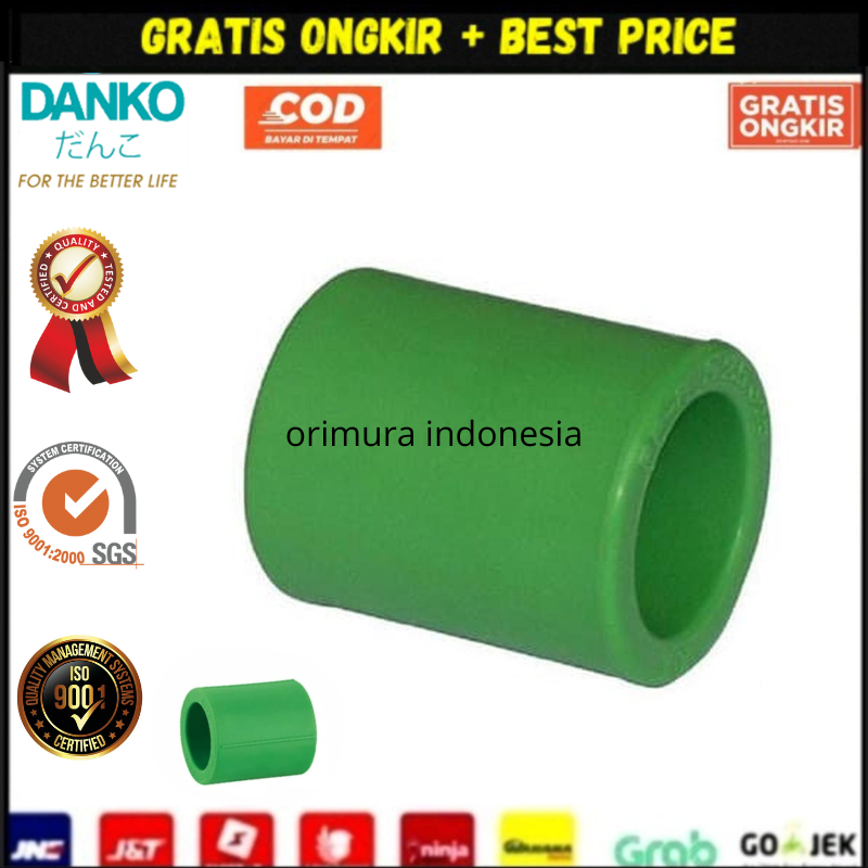 Jual Danko Sok PPR 3/4 inch Socket PPR 25mm Sock PPR 25 mm Coupling PPR ...