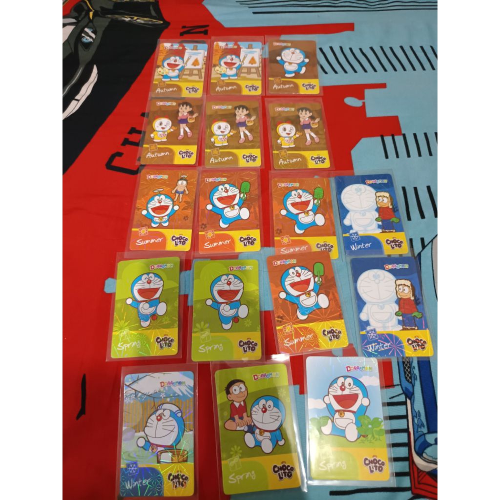 Jual kartu chocolito x doraemon take all (17pcs) | Shopee Indonesia