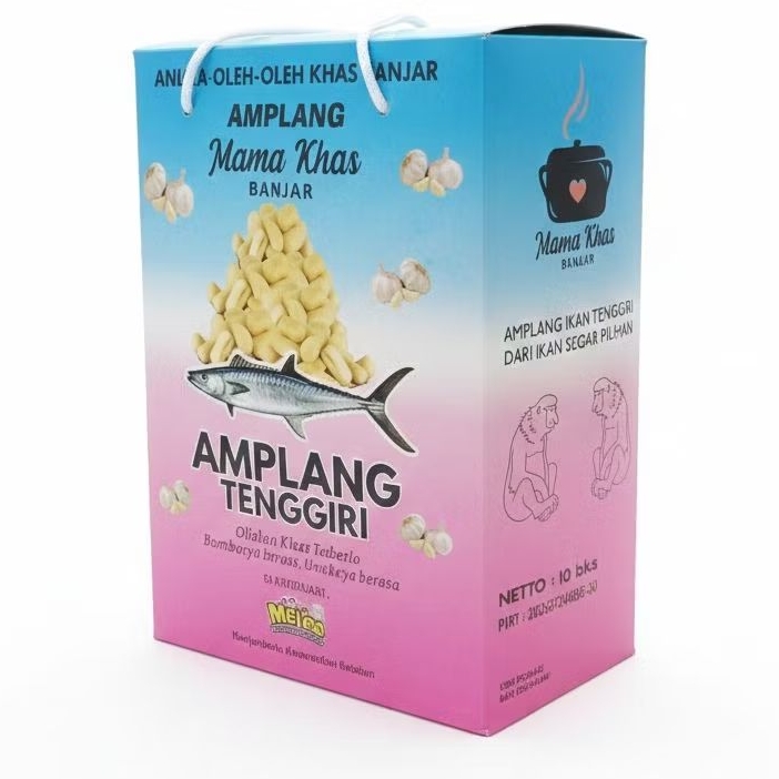 Jual Amplang Ikan Tenggiri Box Mama Khas Banjar | Shopee Indonesia
