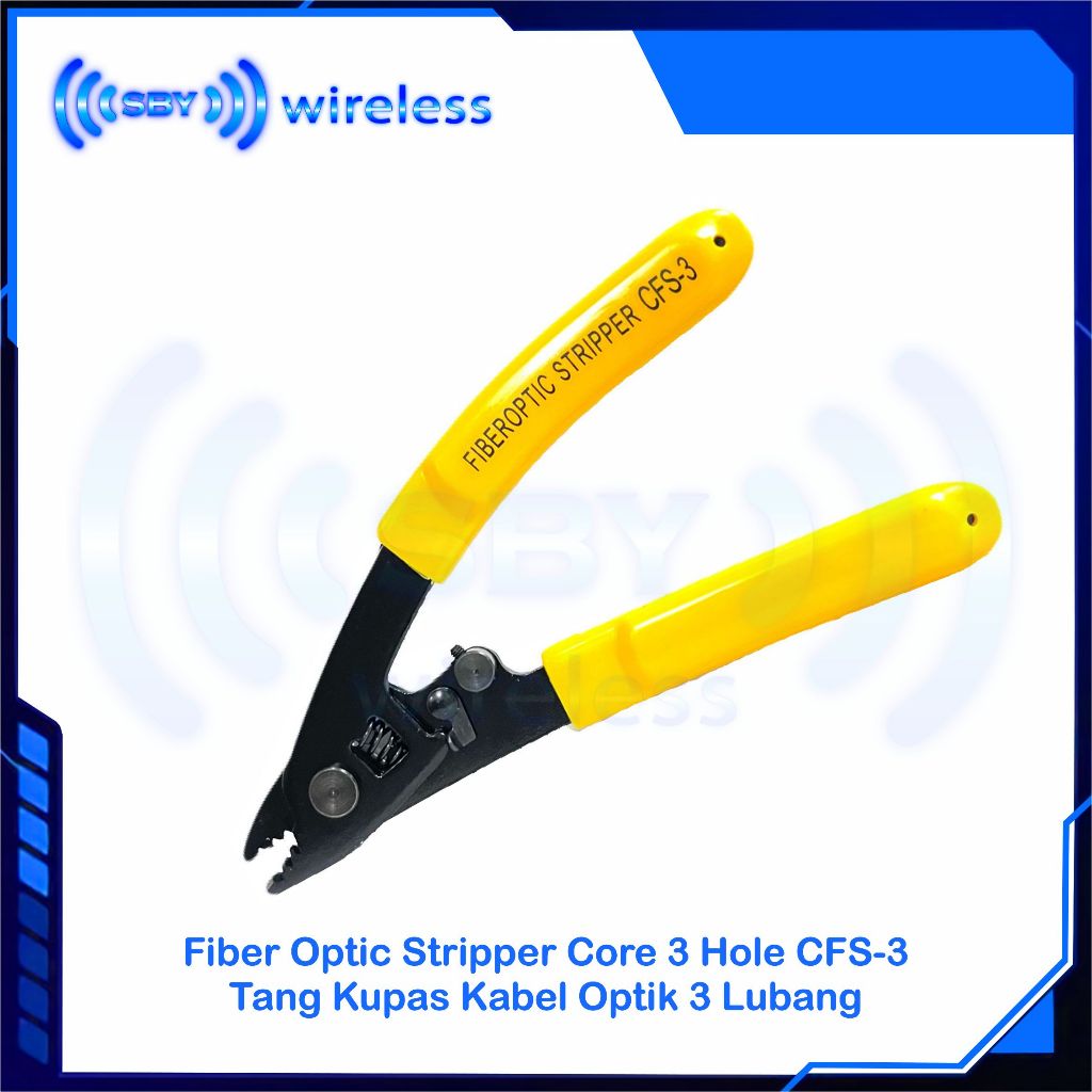 Jual Fiber Optic Stripper Core 3 Hole CFS-3 Tang Kupas Kabel Optik 3 ...