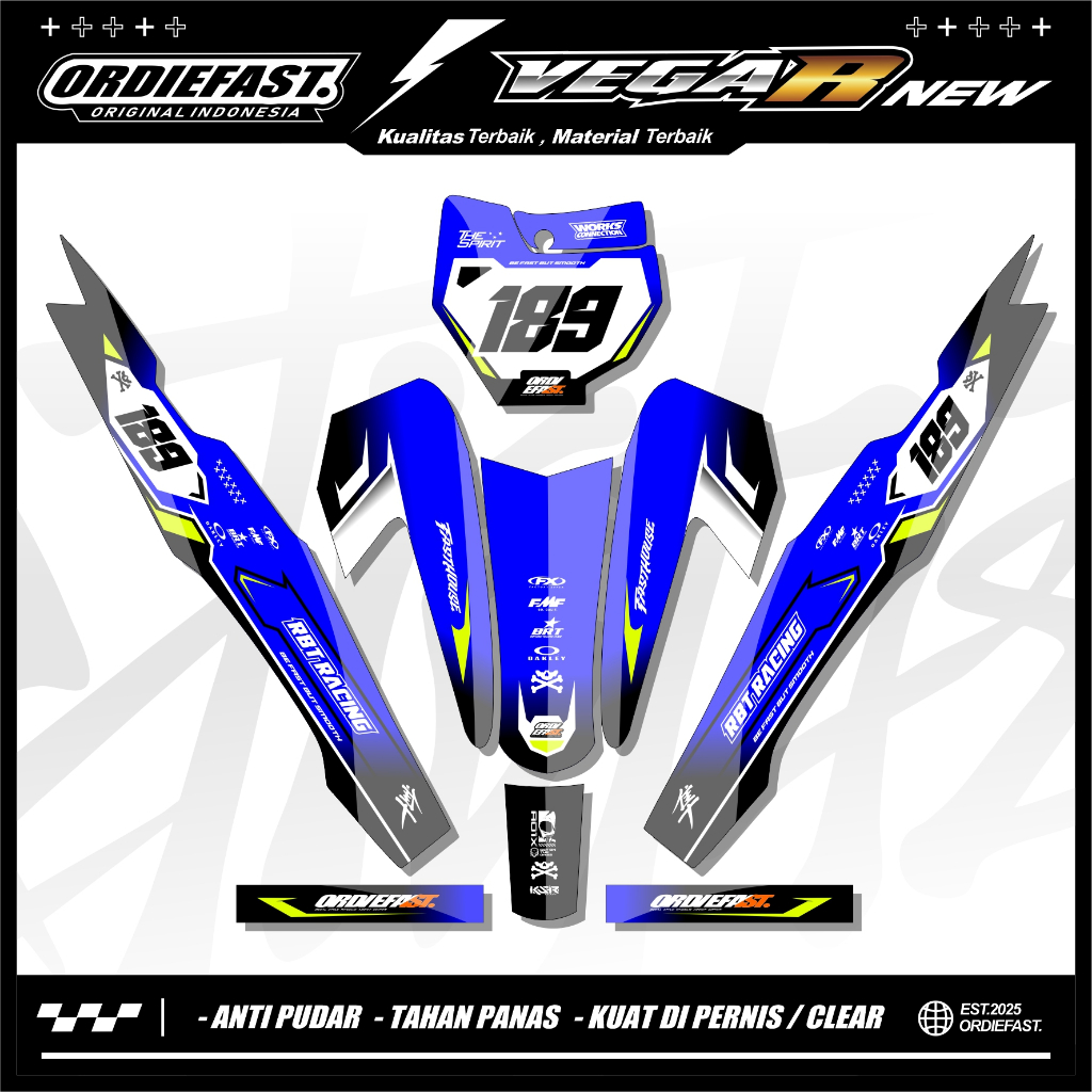 Jual Stiker RBT GTX VEGA R NEW Sticker Striping Motor Bebek RBT VEGA R ...