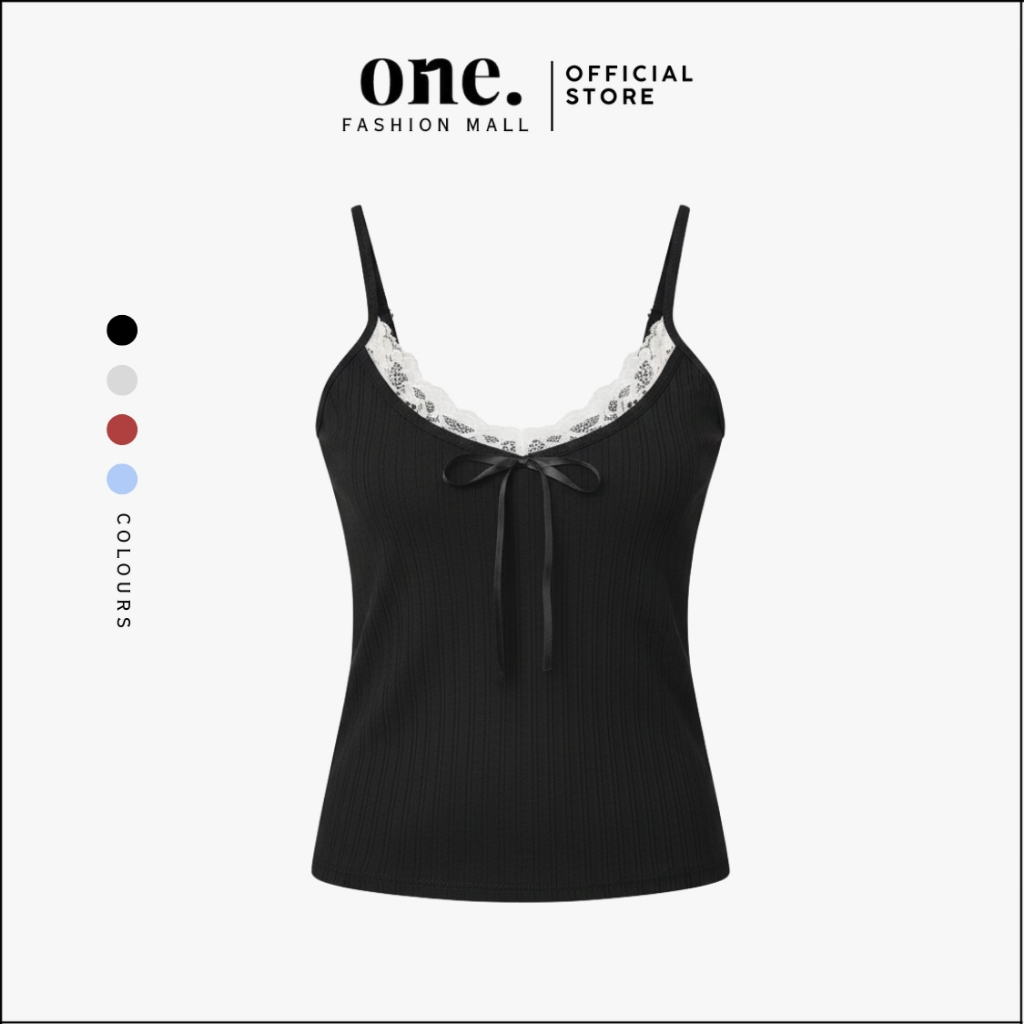 Jual ONEFASHIONMALL BR057 Tanktop Renda Pita Lace Korean Trendy Bra ...