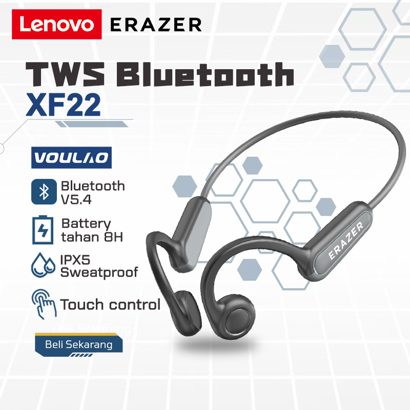 Jual VOULAO X Lenovo Erazer XF22 Bluetooth Earphone Sports Waterproof ...