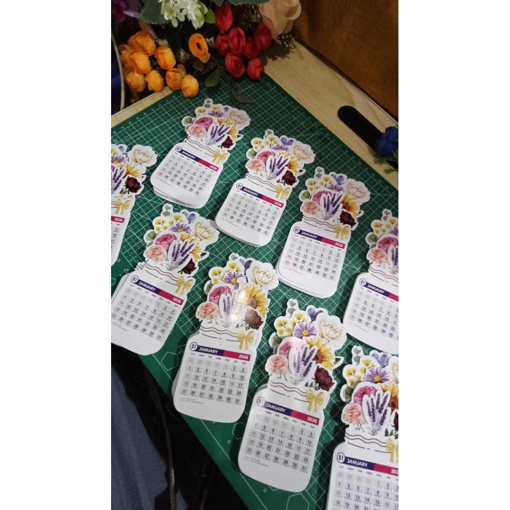 Jual Kalender Meja 2026 estetik/kalender bunga | Shopee Indonesia