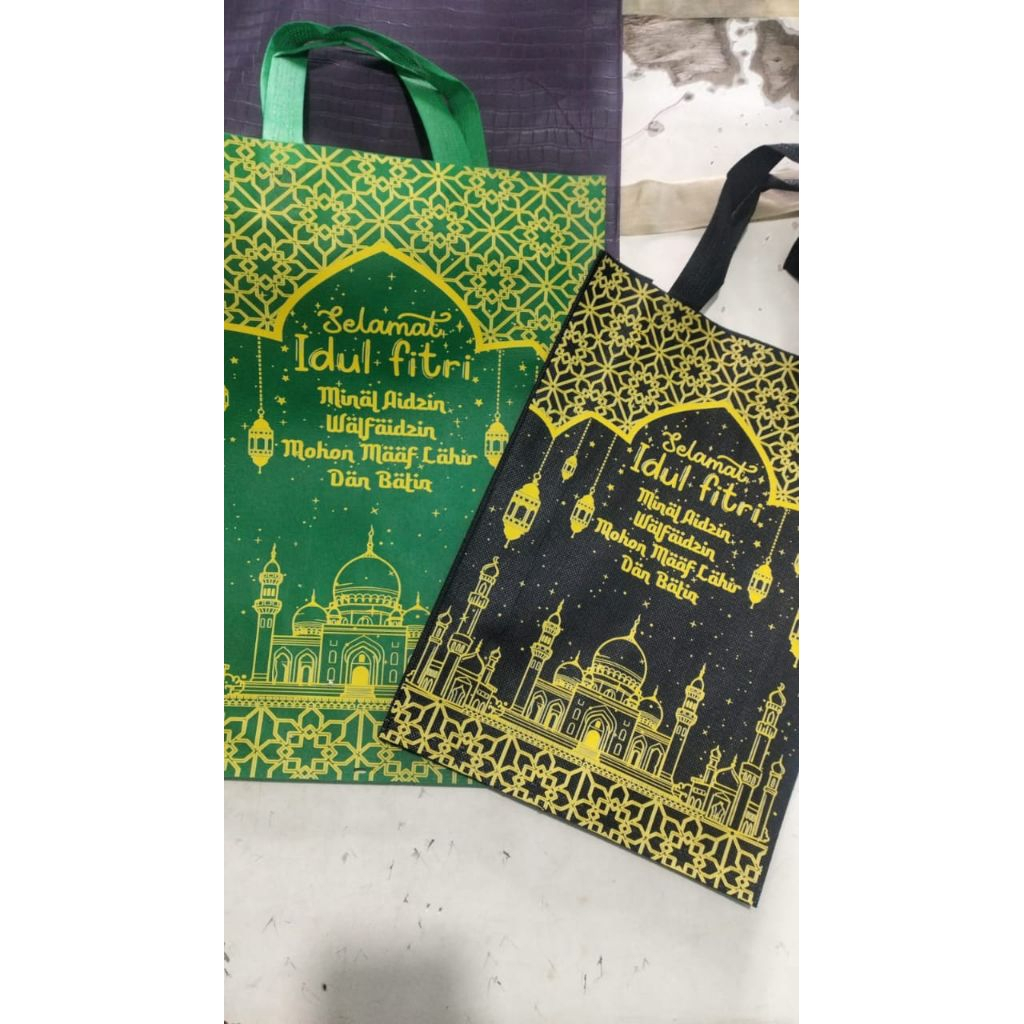 Jual (Isi 12pcs) Tas Goodie Bag Tas Parcel Lebaran Idul Fitri [ Ukuran ...