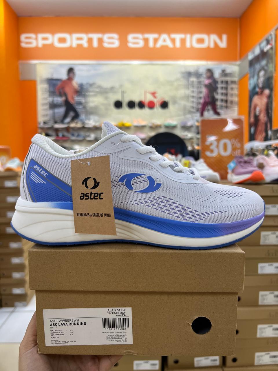 Jual Astec Lava Running White Women Shoes Original | Shopee Indonesia