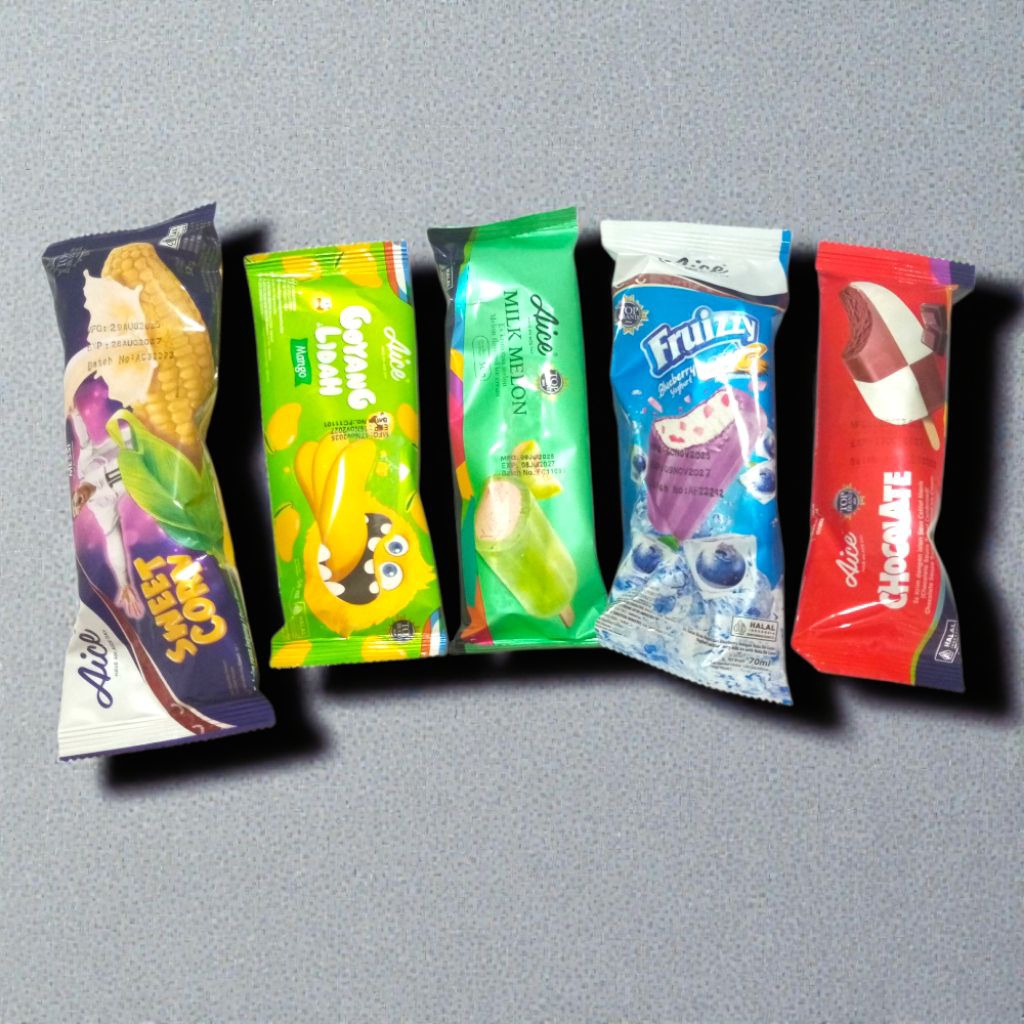 Jual Es Krim Aice Jagung Fruizzy Bluberry Yogurt Two Colors Melon ...