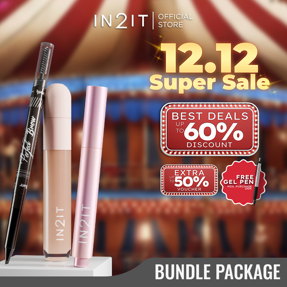 Jual IN2IT All Day Makeup Set (True Skin Concealer + Perfect Brow ...
