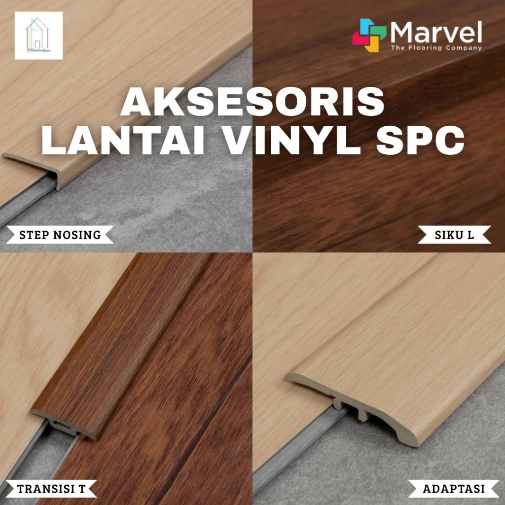 Jual MARVEL AKSESORIS VINYL / SPC | LIST T ADAPTASI | L SIKU PANJANG 2 ...