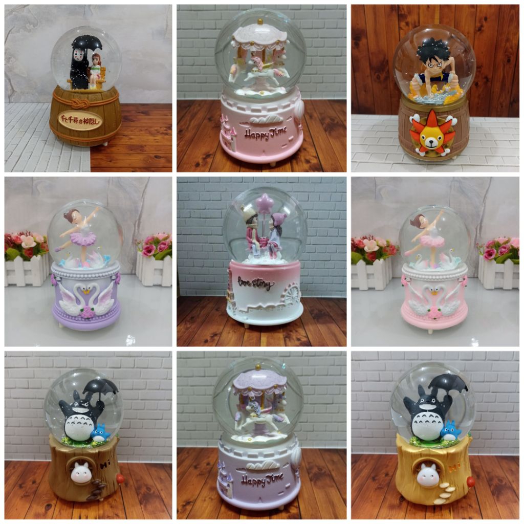 Jual FITUR LENGKAP PREMIUM SNOWBALL/PAJANGAN BOLA KACA MUSIK BOX XL(100 ...