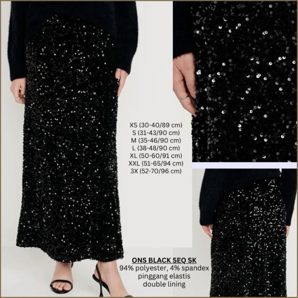 Jual Rok Maxi Mermaid Wanita Murah (Sequin 2 Warna) | Shopee Indonesia