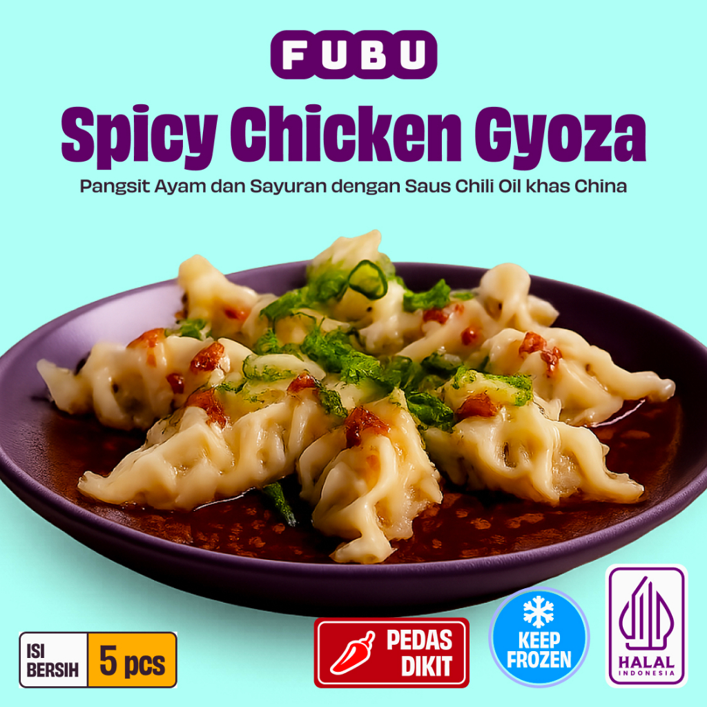 Jual FUBU Spicy Chicken Gyoza - Pangsit Ayam Pedas - Satu Porsi Lauk ...