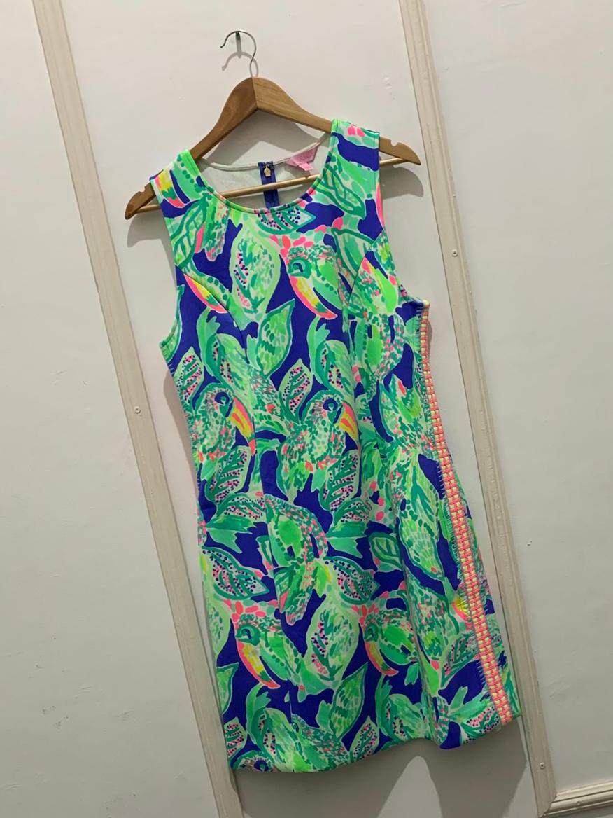 Jual Midi Dress Lilly Pulitzer Women's MILA Wake Up Call Beckon Shift ...