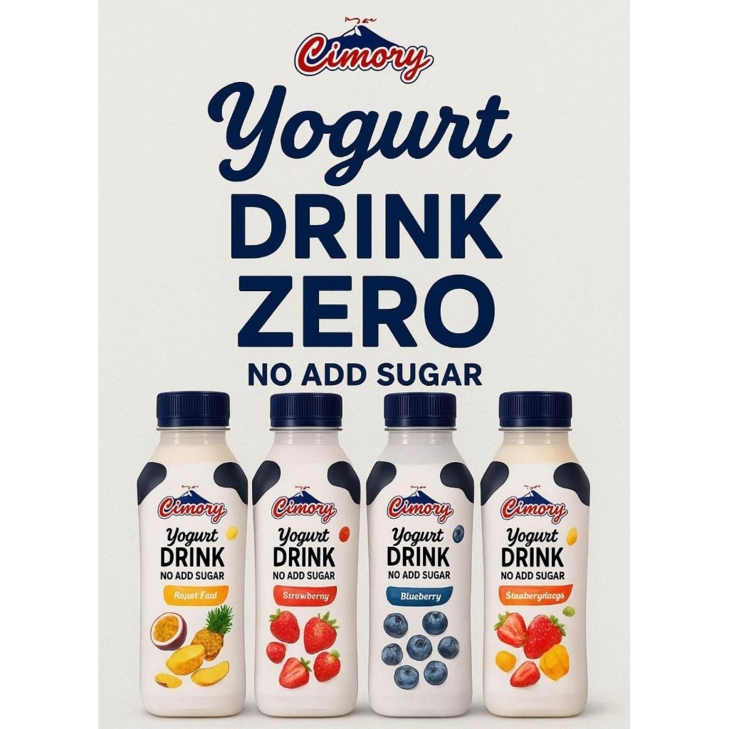 Jual Cimory Yogurt Drink ZERO NO ADD SUGAR | Shopee Indonesia