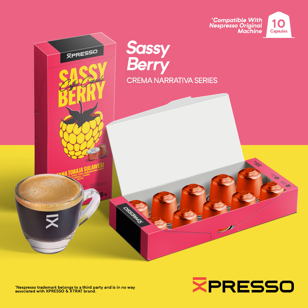 Jual XPRESSO Kopi Kapsul - Sassy Berry - Nespresso Coffee Capsules ...