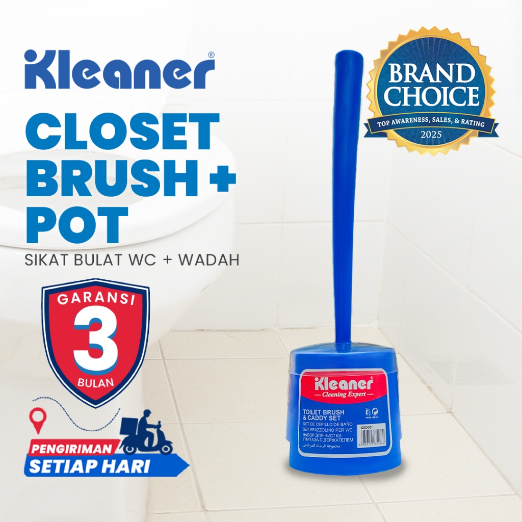 Jual Kleaner Sikat Kloset Tipe Bulat Dengan Wadah Bulu Lembut Closet ...