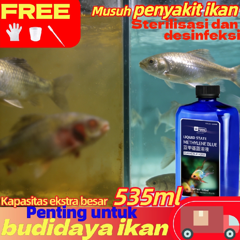 Jual methylene blue obat jamur ikan Probiotik Akuarium Kuat Nemo Koi ...