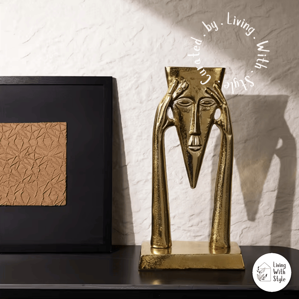 Jual Living With Style - Flavius Gold Premium Home Decor Statue ...