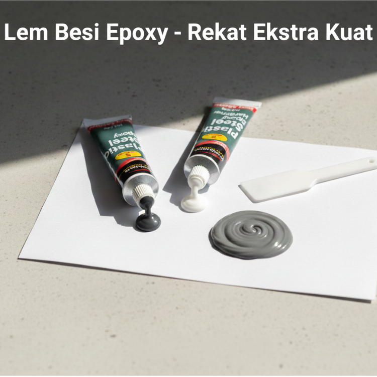 Jual Lem besi Epoxy 5 Menit - Epoxy Adhesive Hardener & Resin 48g Set 2 ...