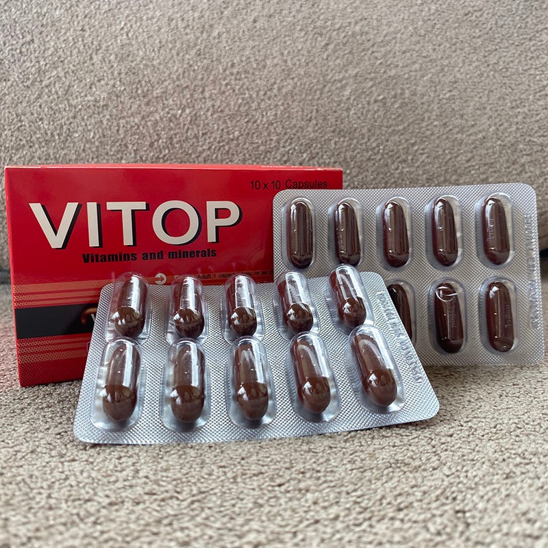 Jual VITOP MULTIVITAMIN (10 KAPSUL) - Peningkatan Nafas, Stamina, dan ...
