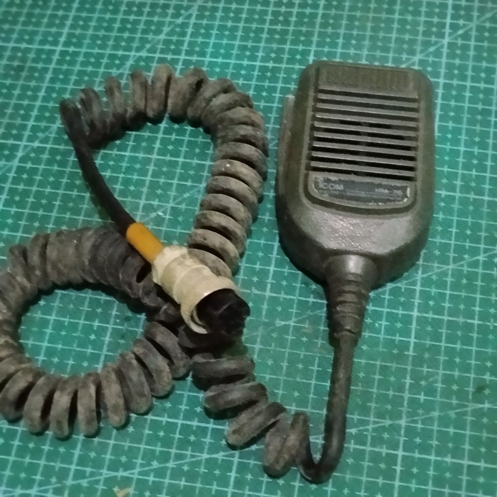 Jual Icom HM-36 Electret Condenser Microphone second original | Shopee ...