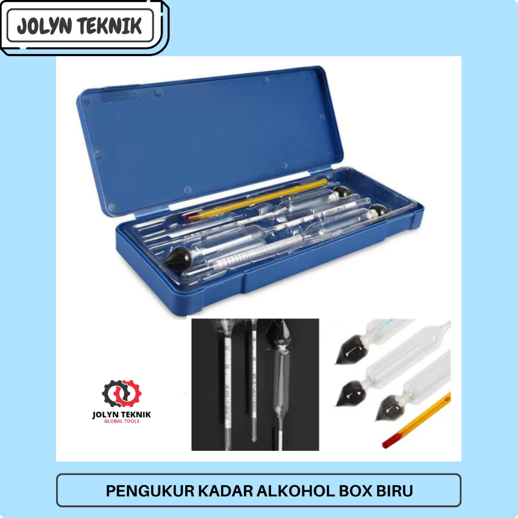 Jual Alkohol Meter 0-100% Hydrometer Alat Ukur uji Kadar alkohol ...