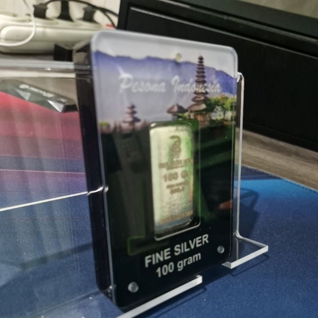 Jual Perak Bullion silver 100 gr tampilan mewah dengan cover elegan ...