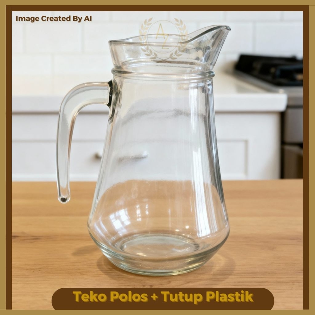 Jual Teko Kaca 1300 ml / Pitcher Kaca 1,3 liter / Pitcher Glass 1300 ml ...