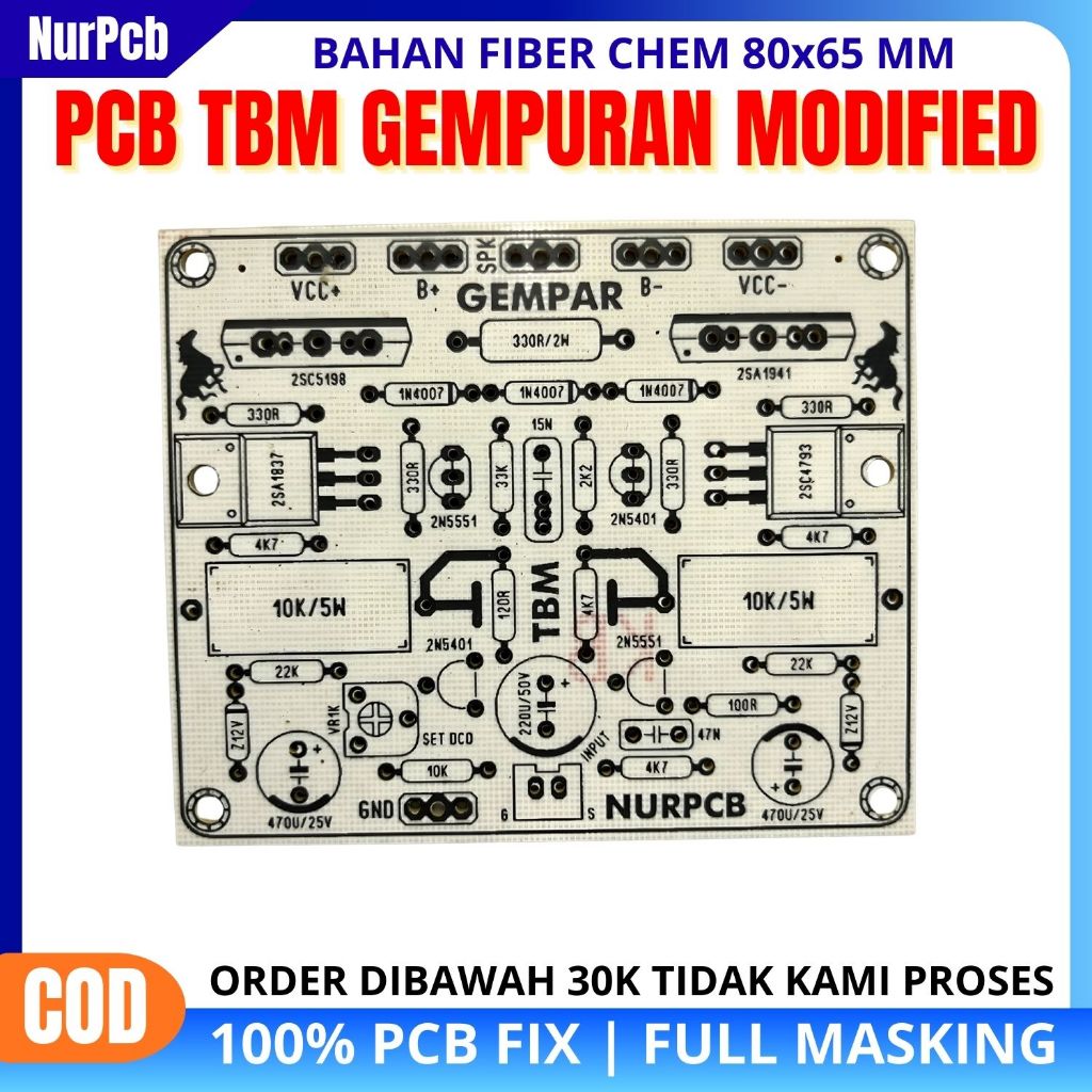 Jual NUR PCB - PCB Power Amplifier TBM Gempuran New | Shopee Indonesia
