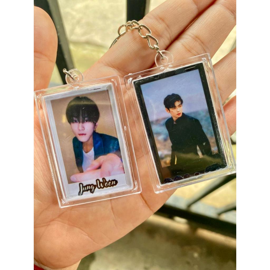 Jual CUSTOM Gantungan Kunci Akrilik KOTAK POLAROID I Keychain Foto Dua ...