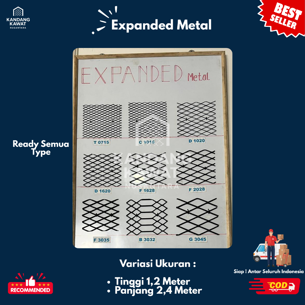 Jual Expanded Metal Jaring Baja Best Quality | All Type Hitam | Tebal 0 ...