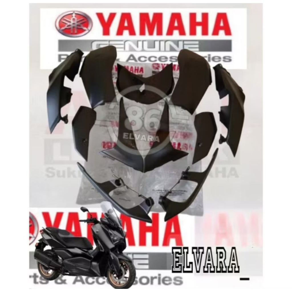 Jual Cover body halus fulset Yamaha New XMAX Connected Original Hitam ...
