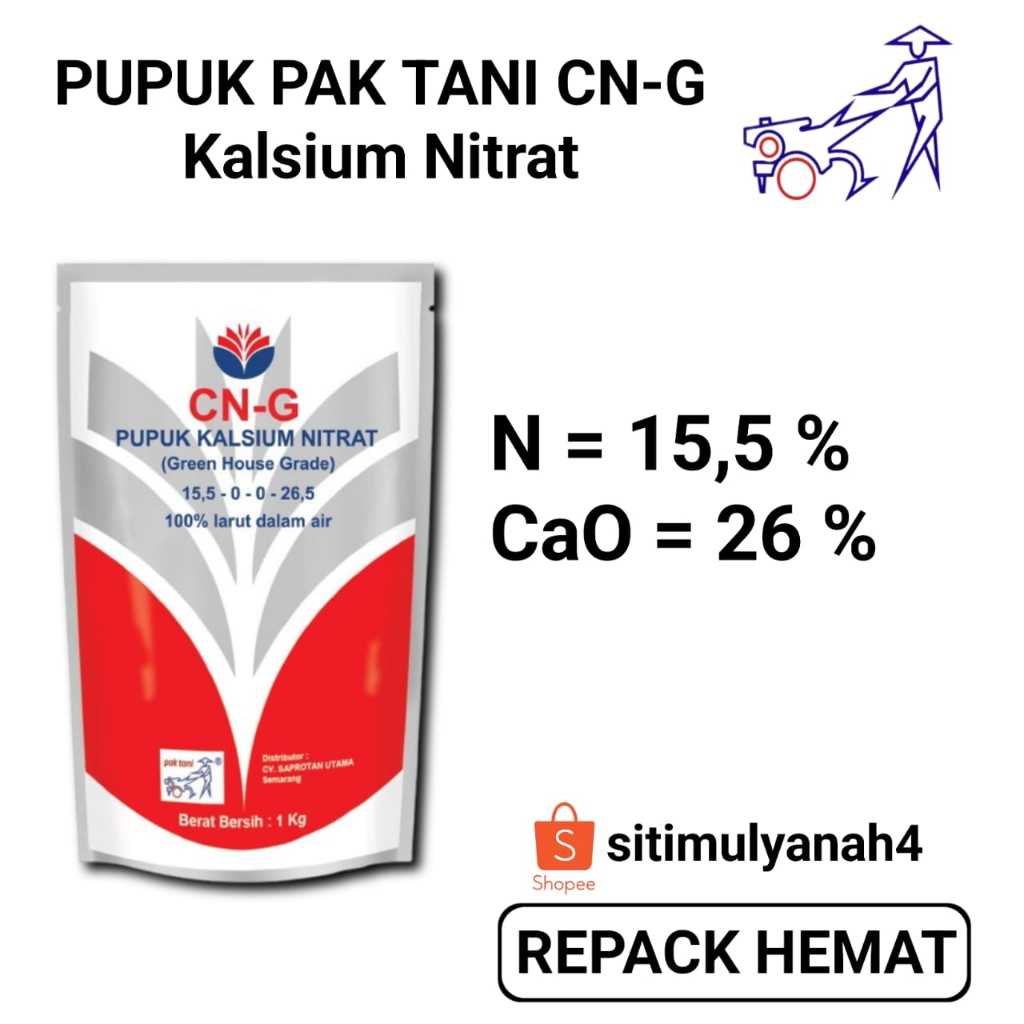 Jual Pupuk CN-G Pak Tani Repack Hemat – Nutrisi Kalsium untuk Tanaman ...