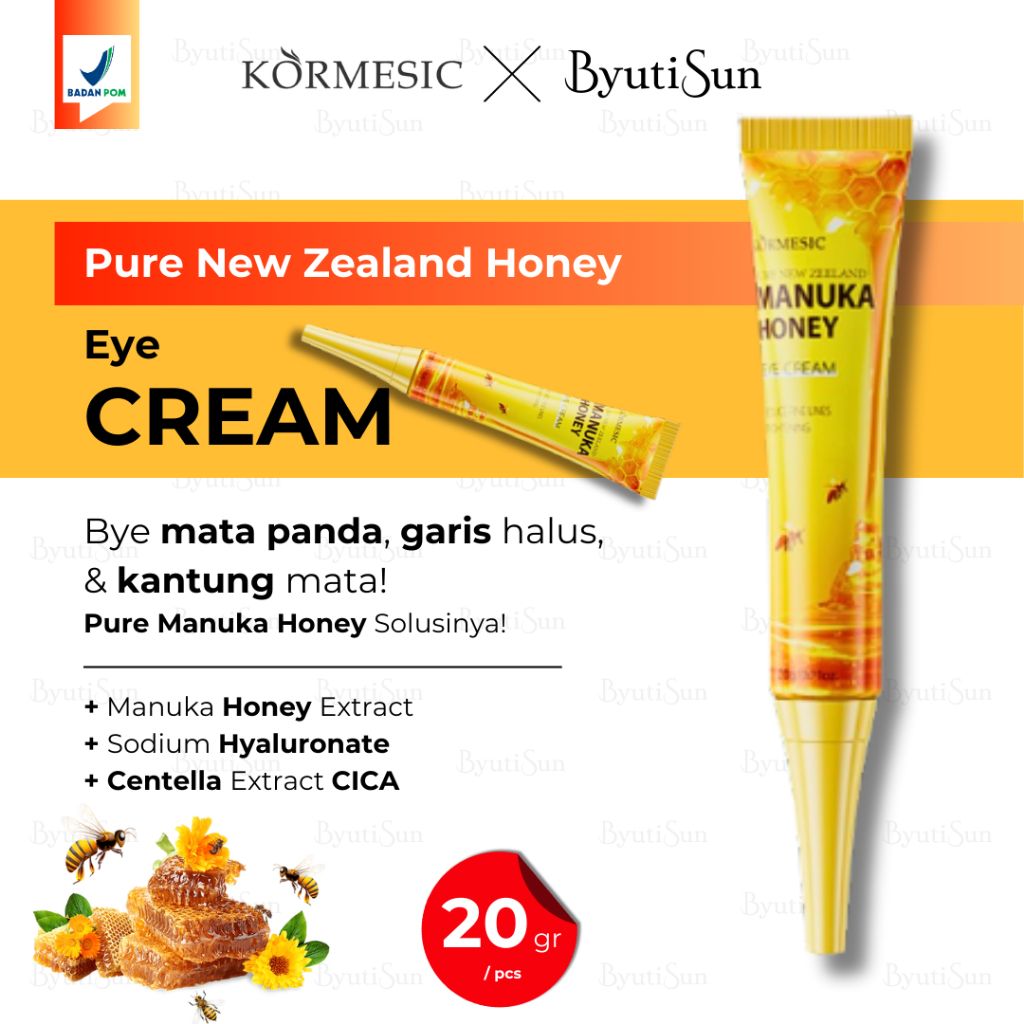 Jual BPOM KORMESIC Eye Cream Manuka Honey Krim Mata Panda Anti Aging ...