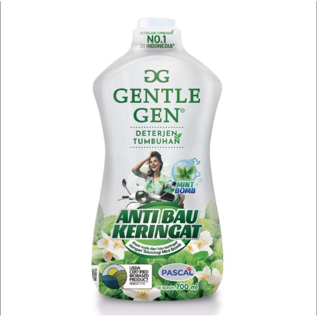 Jual Gentle Gen Deterjen Cair Tumbuhan Anti Keringat 700ml | Shopee ...