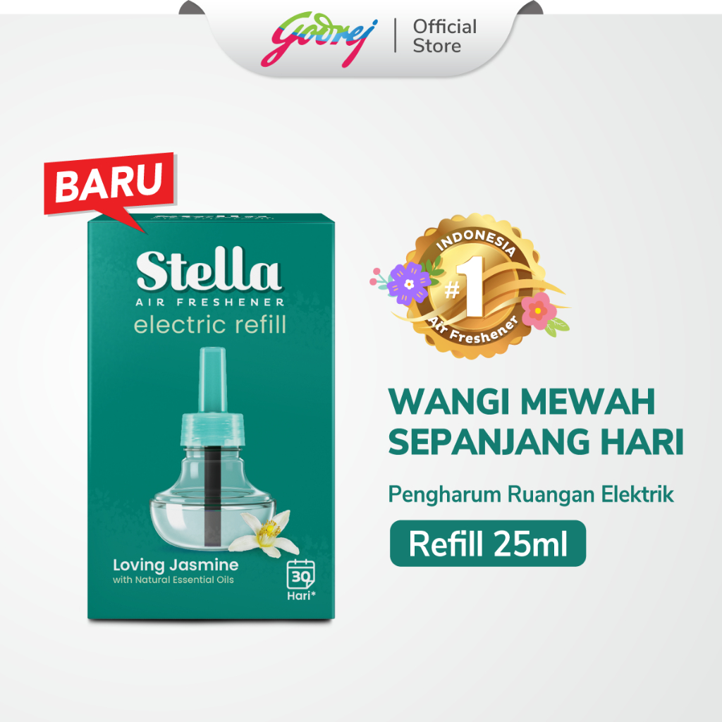 Jual Stella Air Freshener Electric Refill Loving Jasmine - Pengharum ...