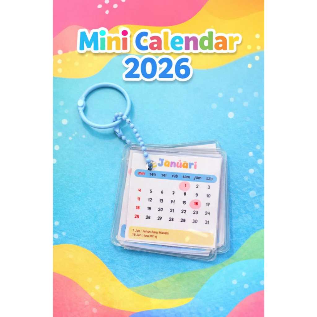 Jual Gantungan Kalender 2026 Mini Souvenir Gift Hadiah Tahun Baru ...