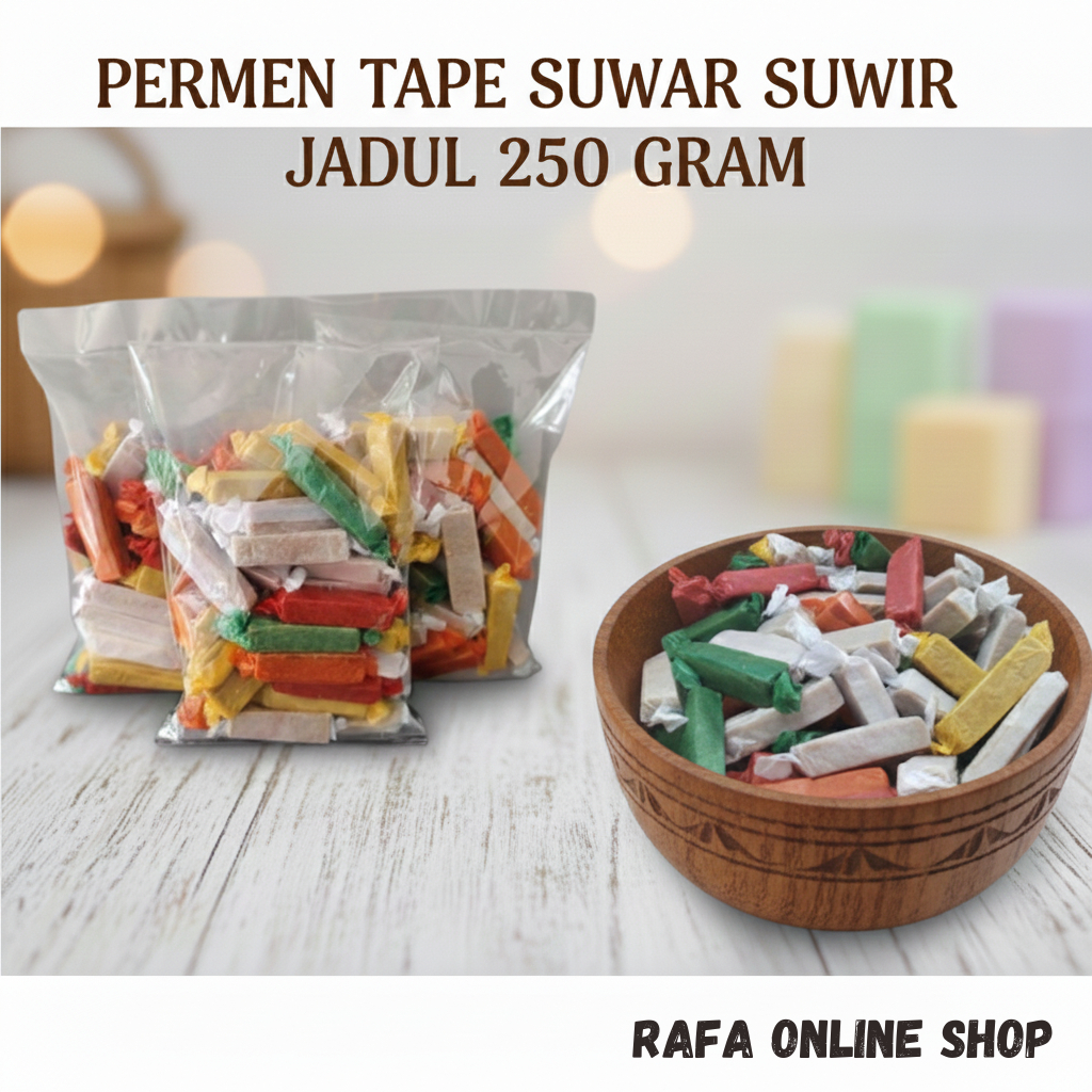 Jual Permen Tape 250 Gram - Manis Legit, Cemilan Tradisional, Aman ...