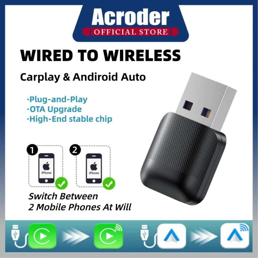 Jual Acroder M10 Wired to Wireless CarPlay Adapter Android Auto ...