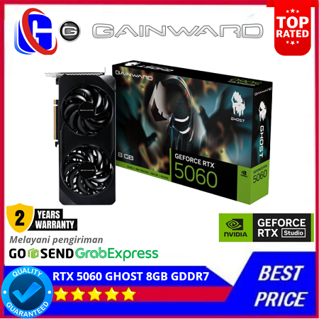 Jual VGA GAINWARD GeForce RTX 5060 Ghost | 8GB GDDR7 | Shopee Indonesia