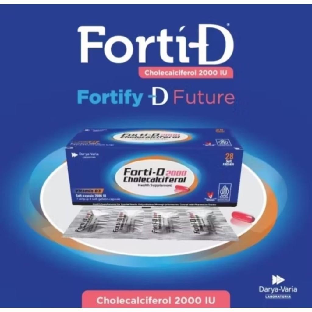 Jual Forti D 2000 IU Isi 28 kapsul | Vitamin D3 | Shopee Indonesia