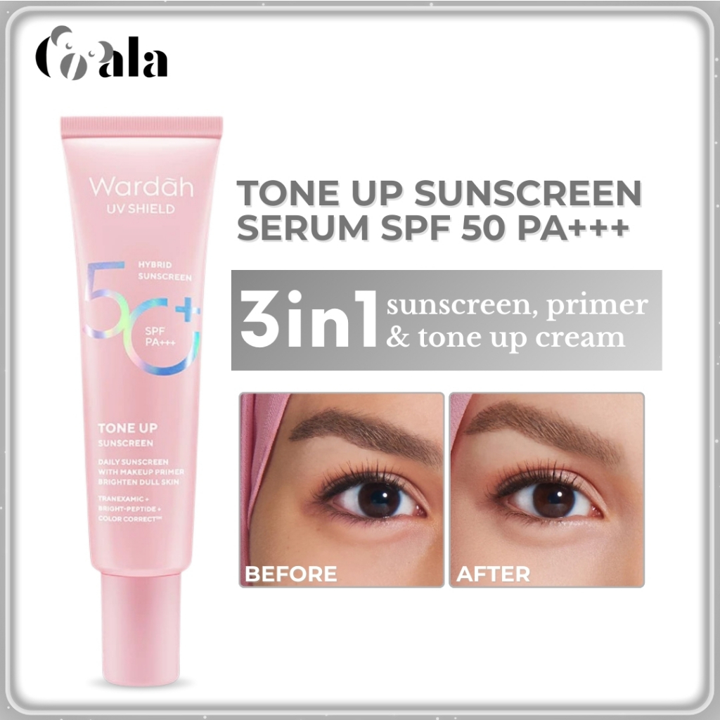 Jual WARDAH Sunscreen UV Shield Tinted Tone Up SPF 50 PA Mencerahkan ...