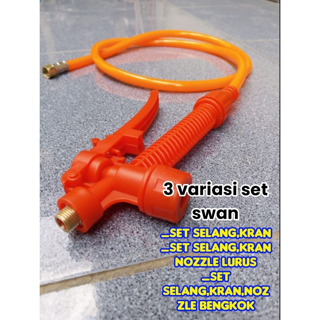 Jual set kran selang swan,set kran selang + nozzle lurus,set kran ...