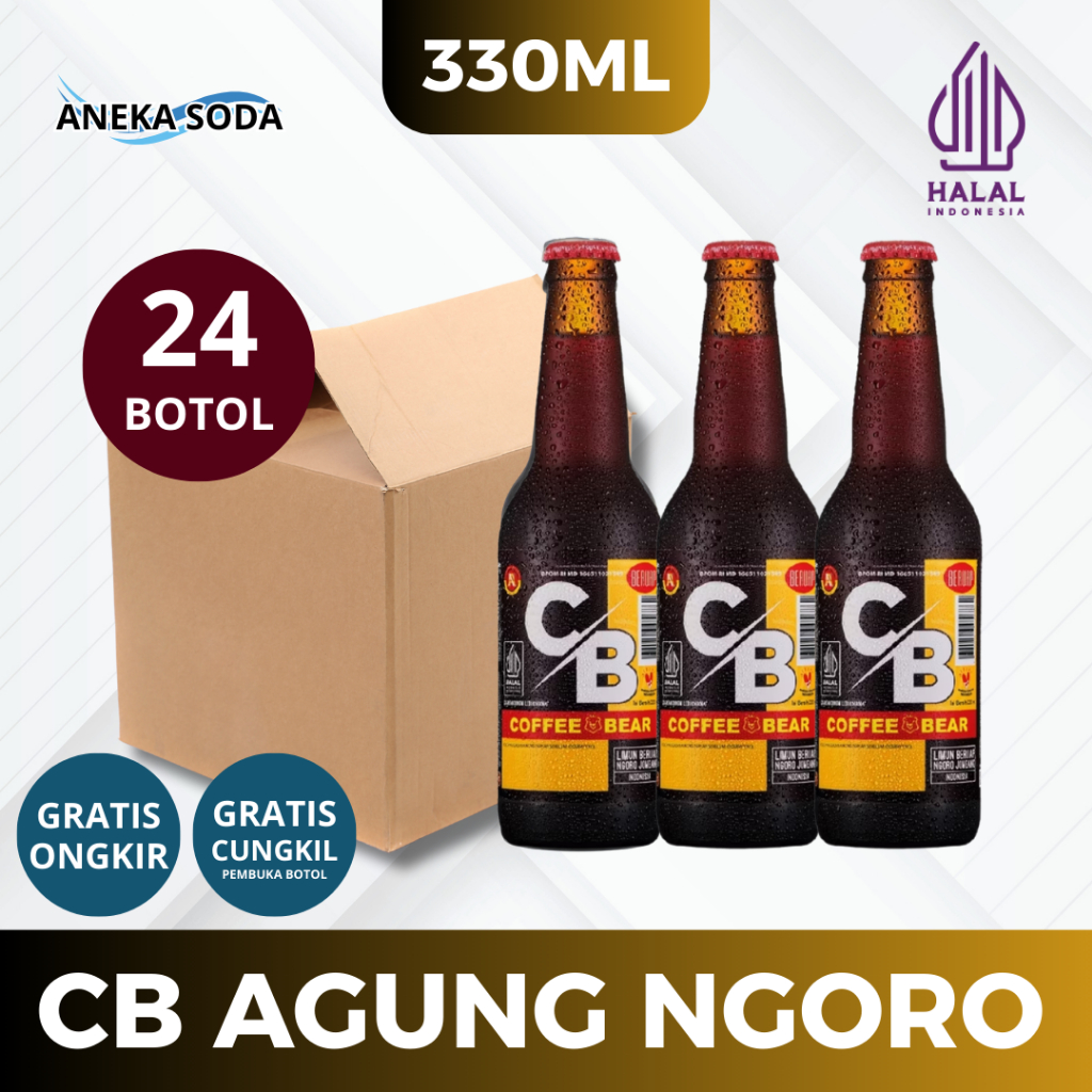 Jual Coffee Bear Agung Ngoro 1 dus/24 Botol Halal Termurah | Shopee ...